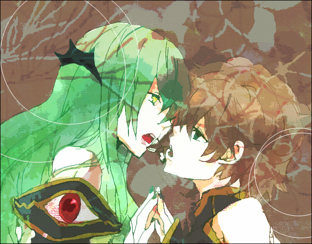 Safebooru - bad id bow brown hair c.c. code geass dress green eyes ...