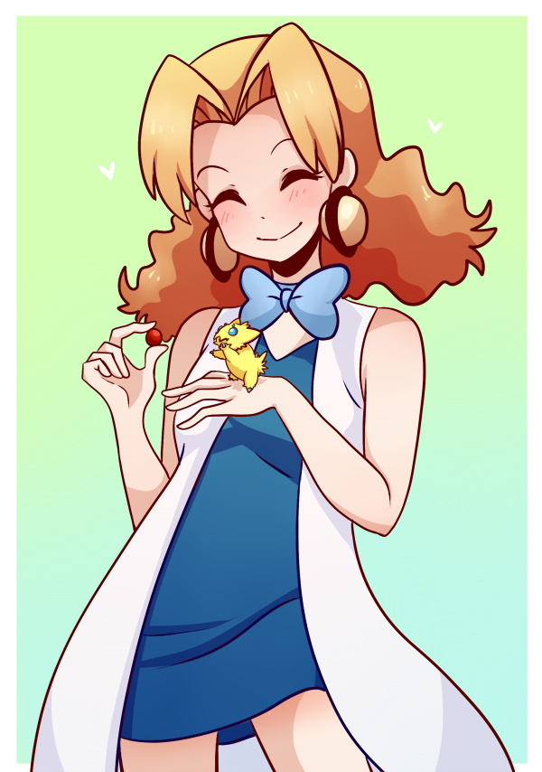 Safebooru - 1girl ^ ^ animal animal on hand blue bow blue bowtie blush ...