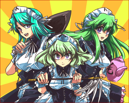 Safebooru - gi gi (46rain) kikkawa kiku kobayakawa chinu lowres maid ...