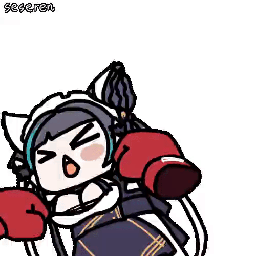 Safebooru 1girl Animated Azur Lane Boxing Gloves Cheshire Azur 3874