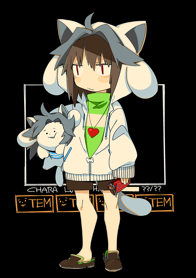 Safebooru - 1girl blush stickers brown hair chara (undertale) chocolate ...