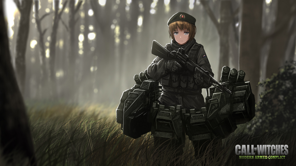 Safebooru - 1girl an-94 armor armored boots assault rifle blonde hair boots call of duty call of ...