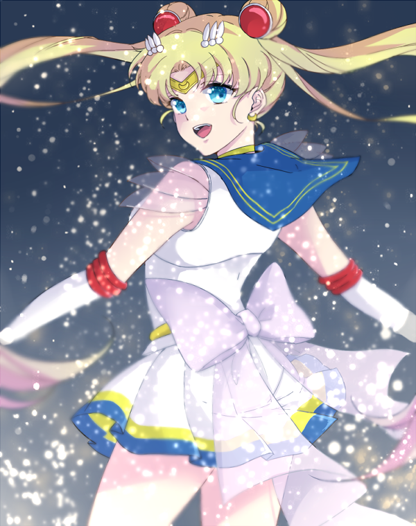 Safebooru - 1girl :d bishoujo senshi sailor moon blonde hair blue eyes ...