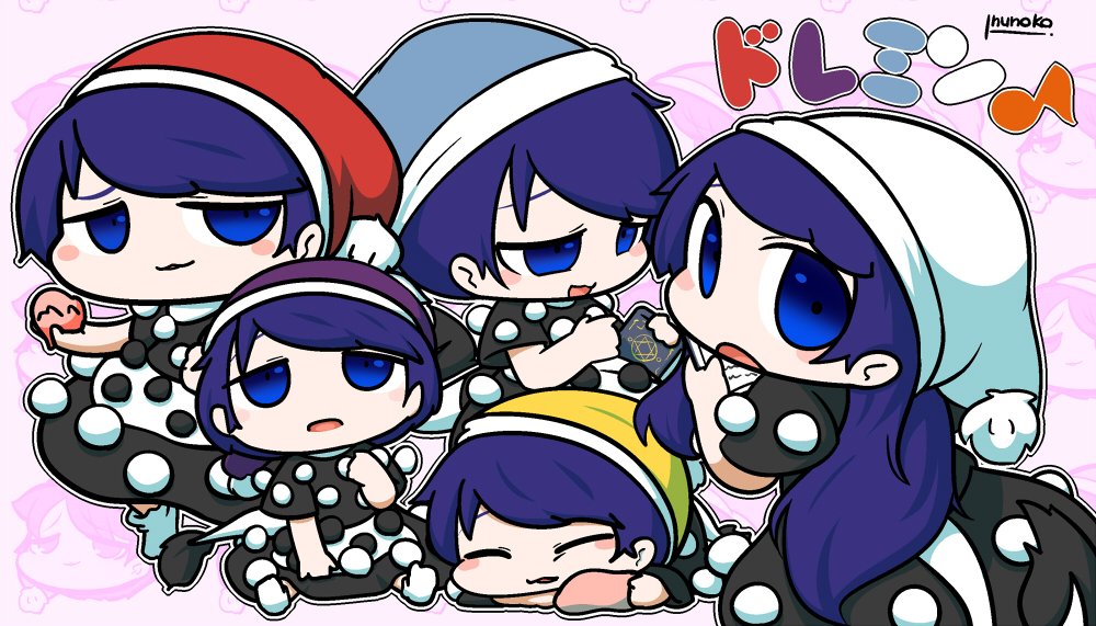 Safebooru - 1girl blue eyes blue hair book chibi commentary doremy ...