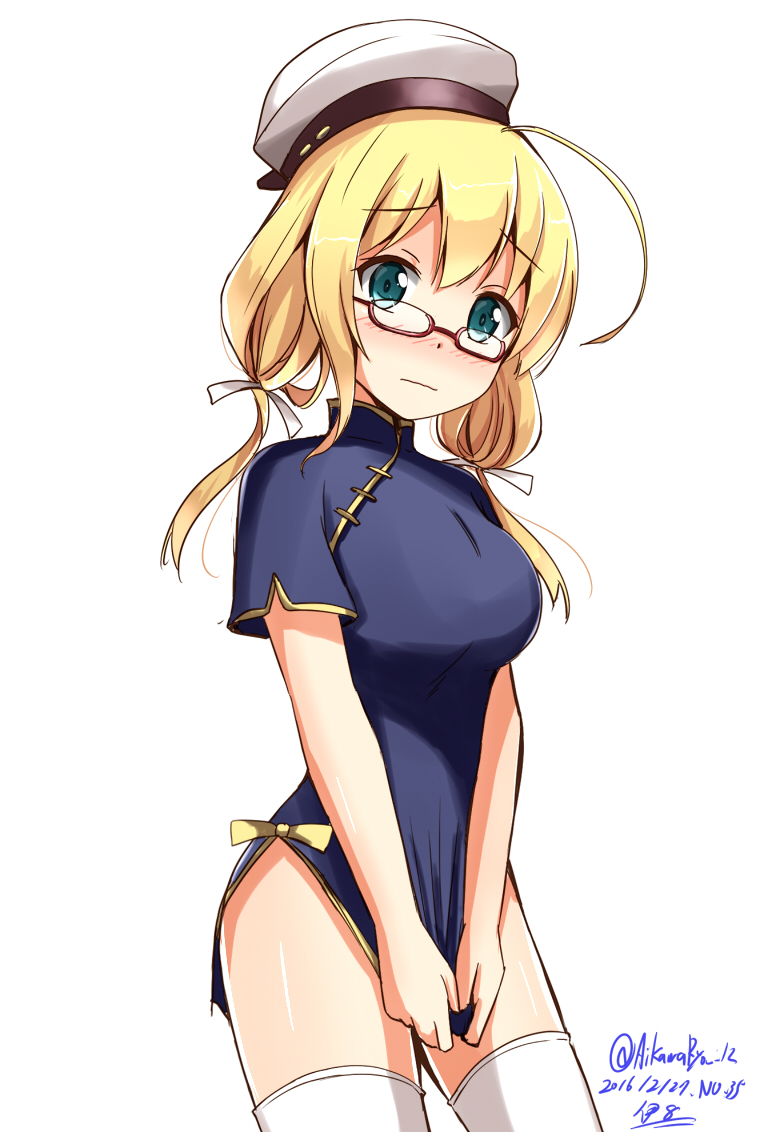 Safebooru - 1girl ahoge aikawa ryou aqua eyes artist name blonde hair blush character name china ...