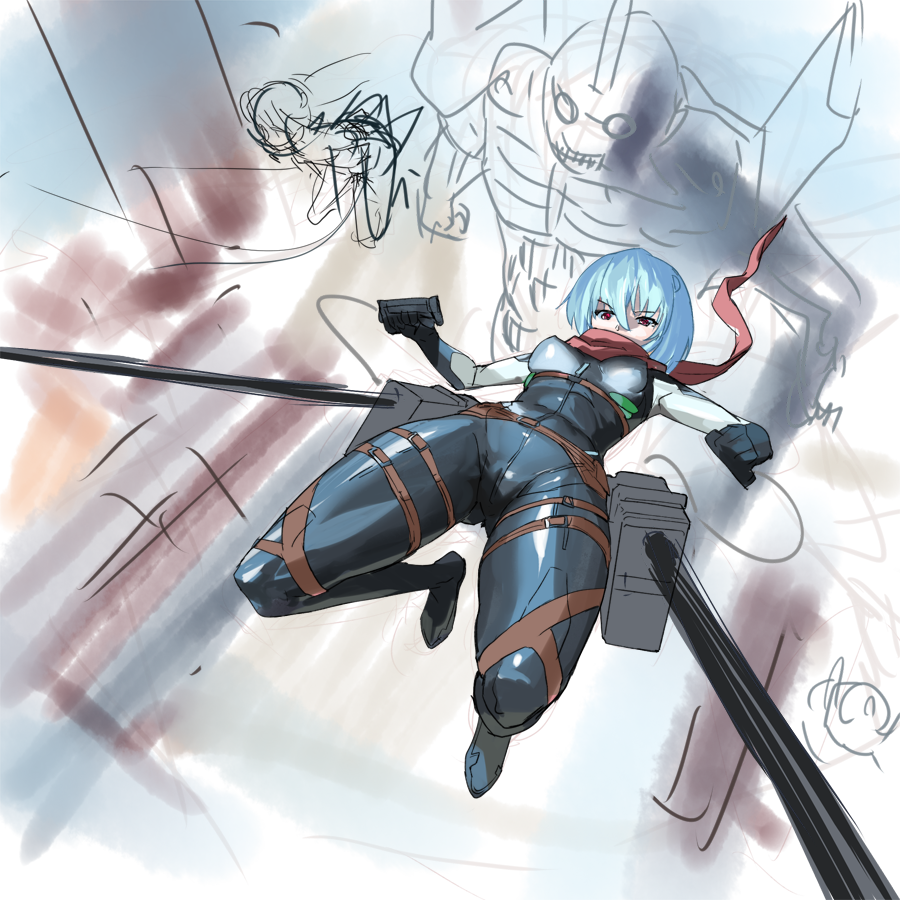 Safebooru - 1girl ayanami rei blue hair cosplay makacoon neon genesis ...