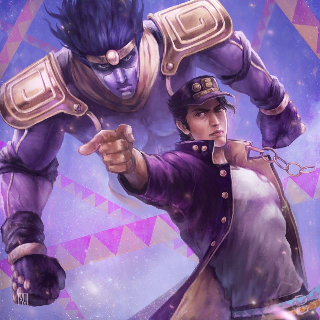 Safebooru - 1boy chain gakuran hat highres jojo no kimyou na bouken ...