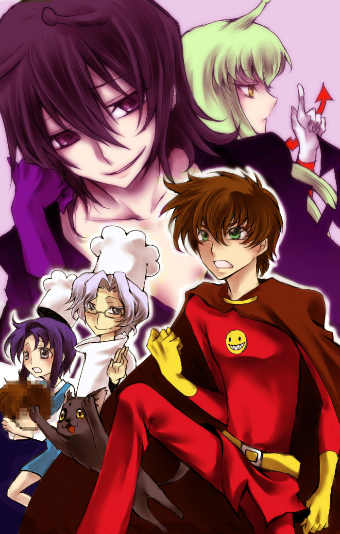 Safebooru - arthur (code geass) bad id black hair blue eyes blue hair ...