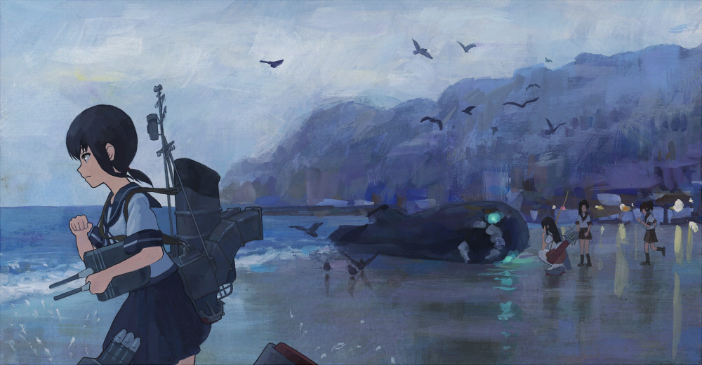 Safebooru - 4girls akagi (kantai collection) ayanami (kantai collection ...