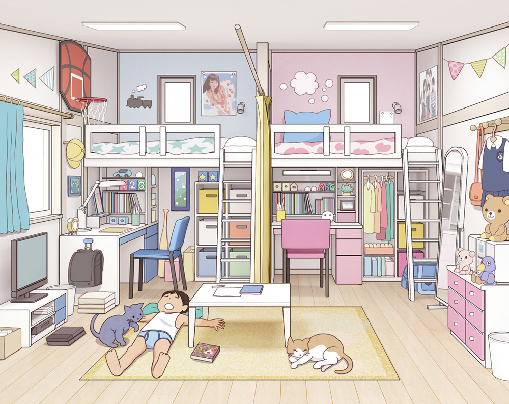 Safebooru - 1boy cat indoors kiyo (kyokyo1220) lying on floor solo ...
