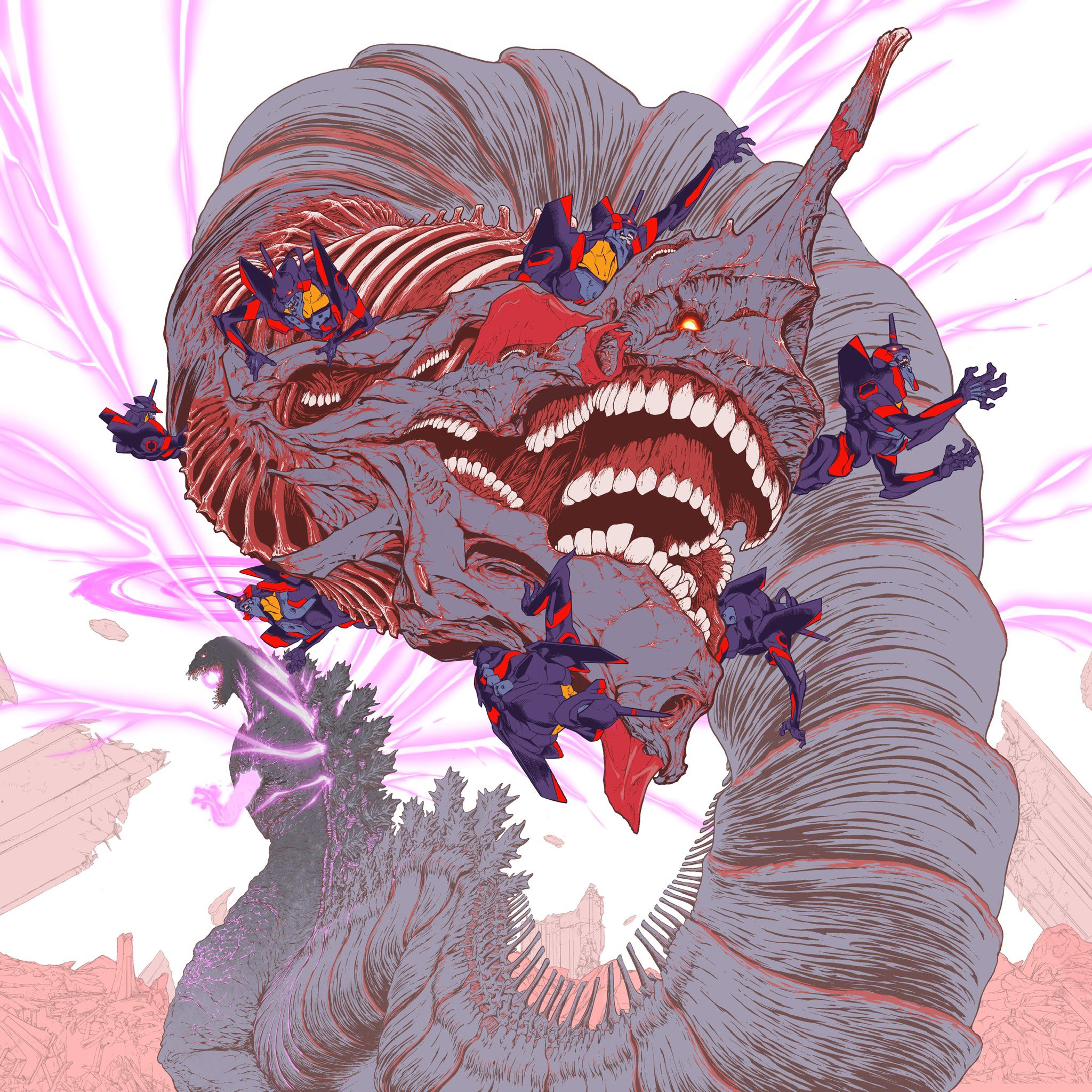 Safebooru - armor biomechanical cityscape dandagouglas energy wings ...