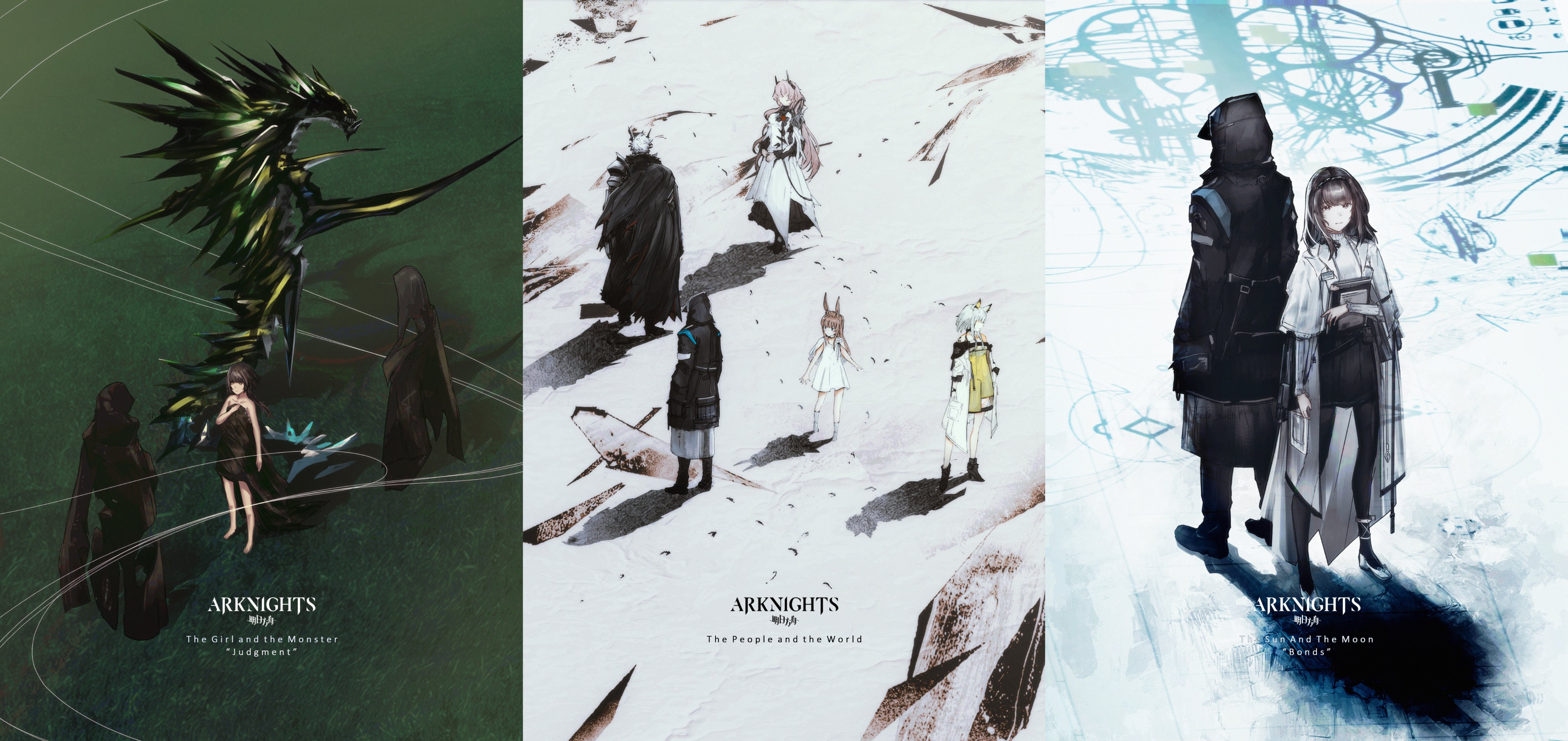 Safebooru - 1boy 1other 5girls absurdres aged down ambiguous gender amiya (arknights) animal ear ...