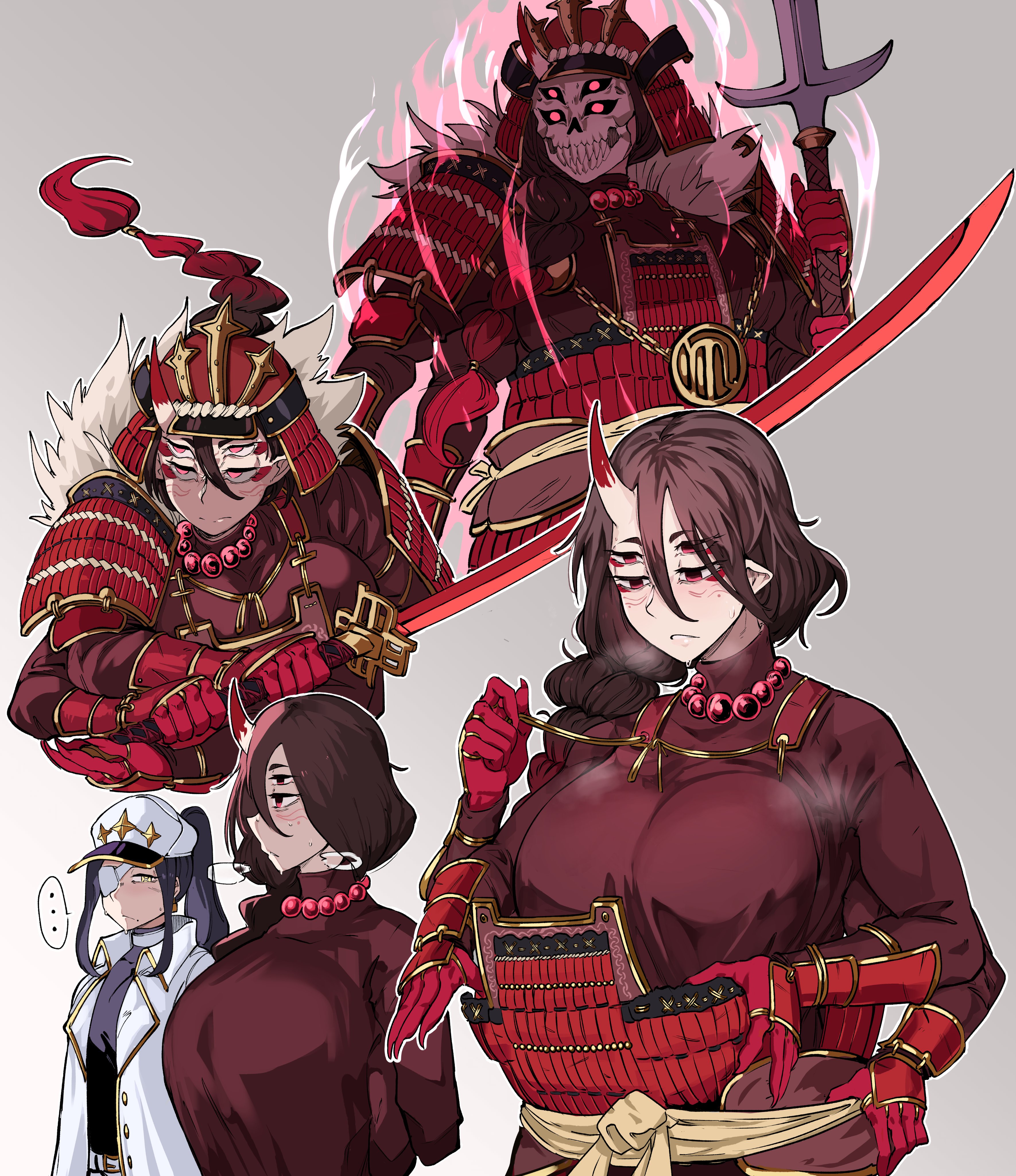 Safebooru - 2girls absurdres antares topaz armor bead necklace beads ...