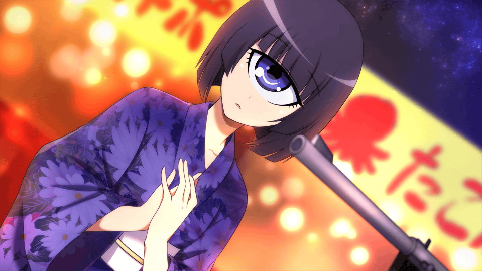 Safebooru - 1girl blue eyes cyclops game cg japanese clothes manako ...