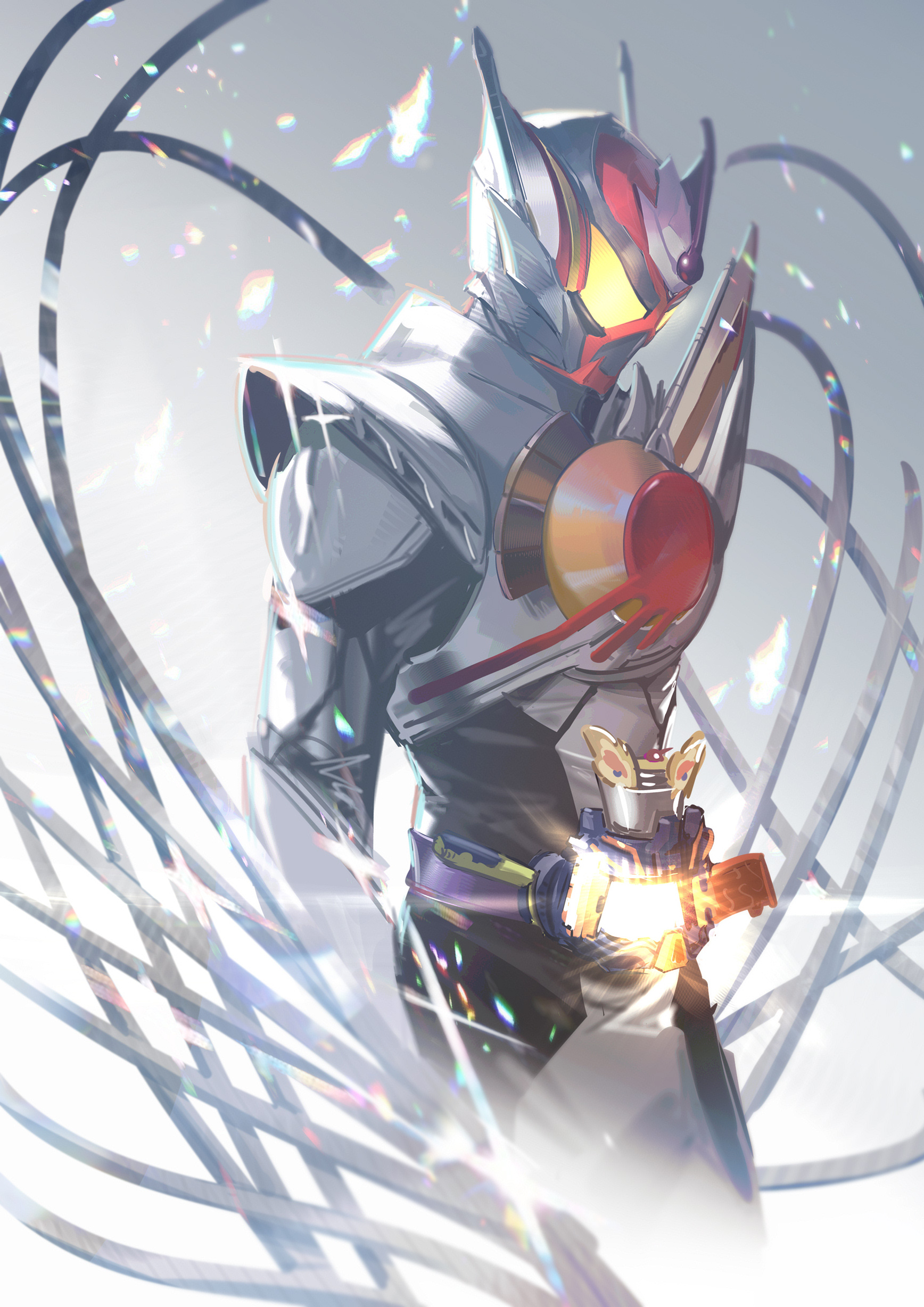 Safebooru - 1boy absurdres commentary request glowing glowing eyes ...