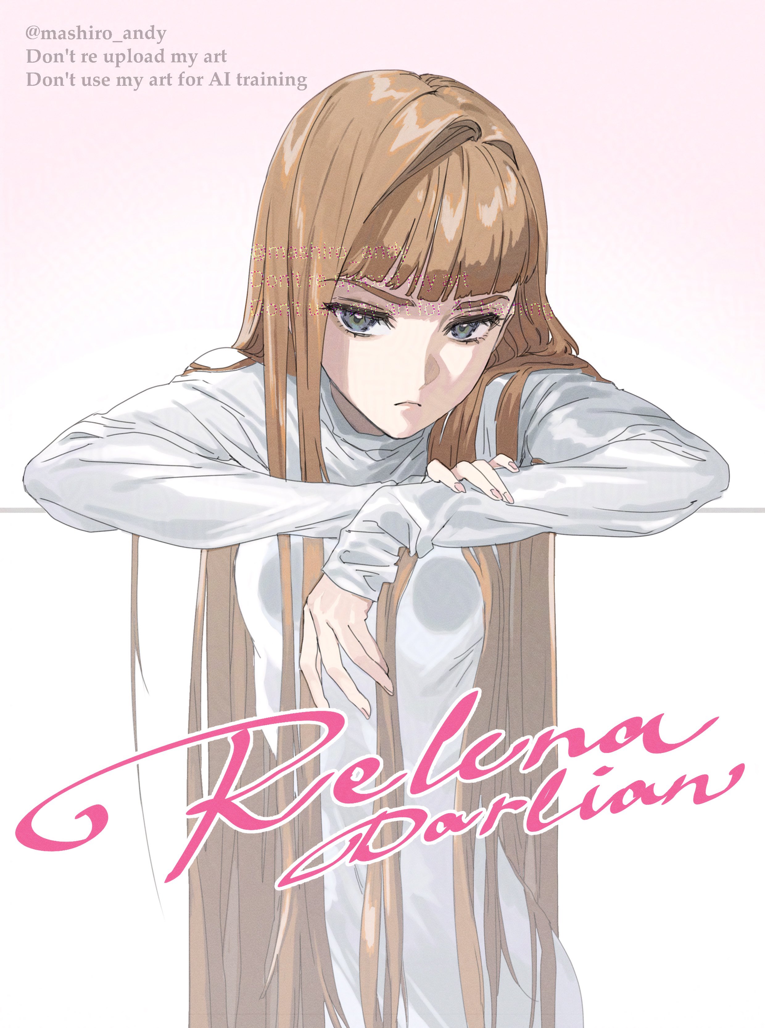 Safebooru - 1girl absurdres artist name blonde hair blunt bangs breasts character name cowboy ...