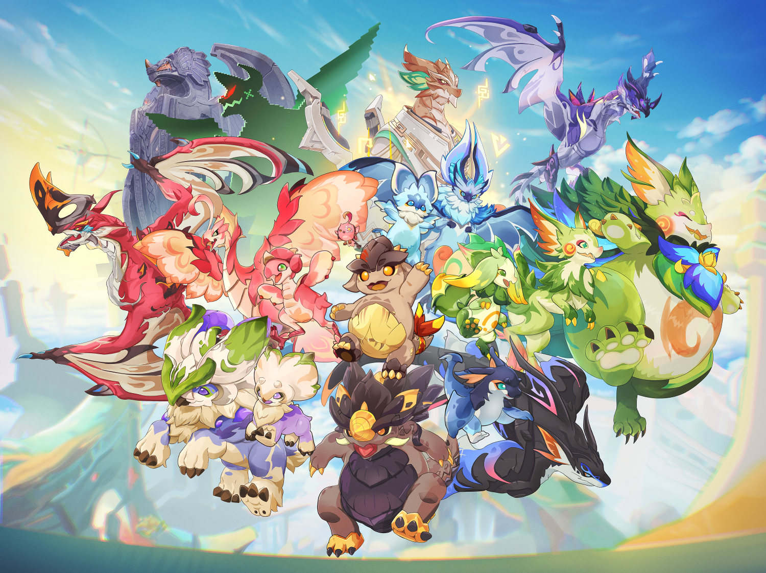 Safebooru - ^ ^ ajaw (genshin impact) aratakosu (tako's) arm up arms up ...