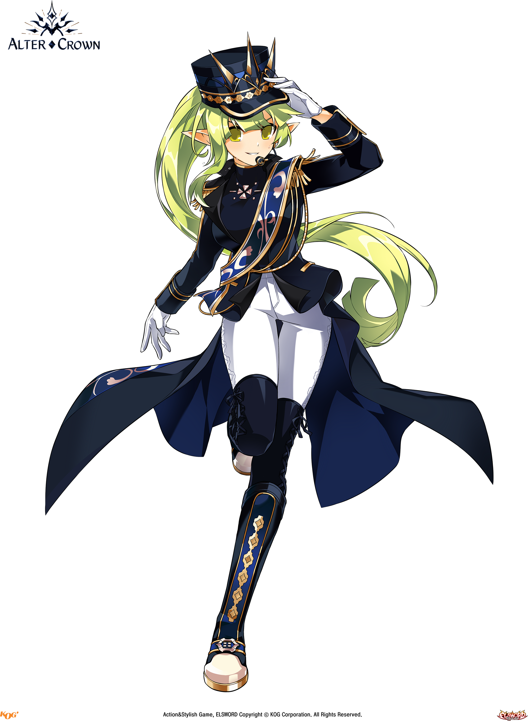 Safebooru - 1girl absurdres black boots black coat black hat blue coat ...