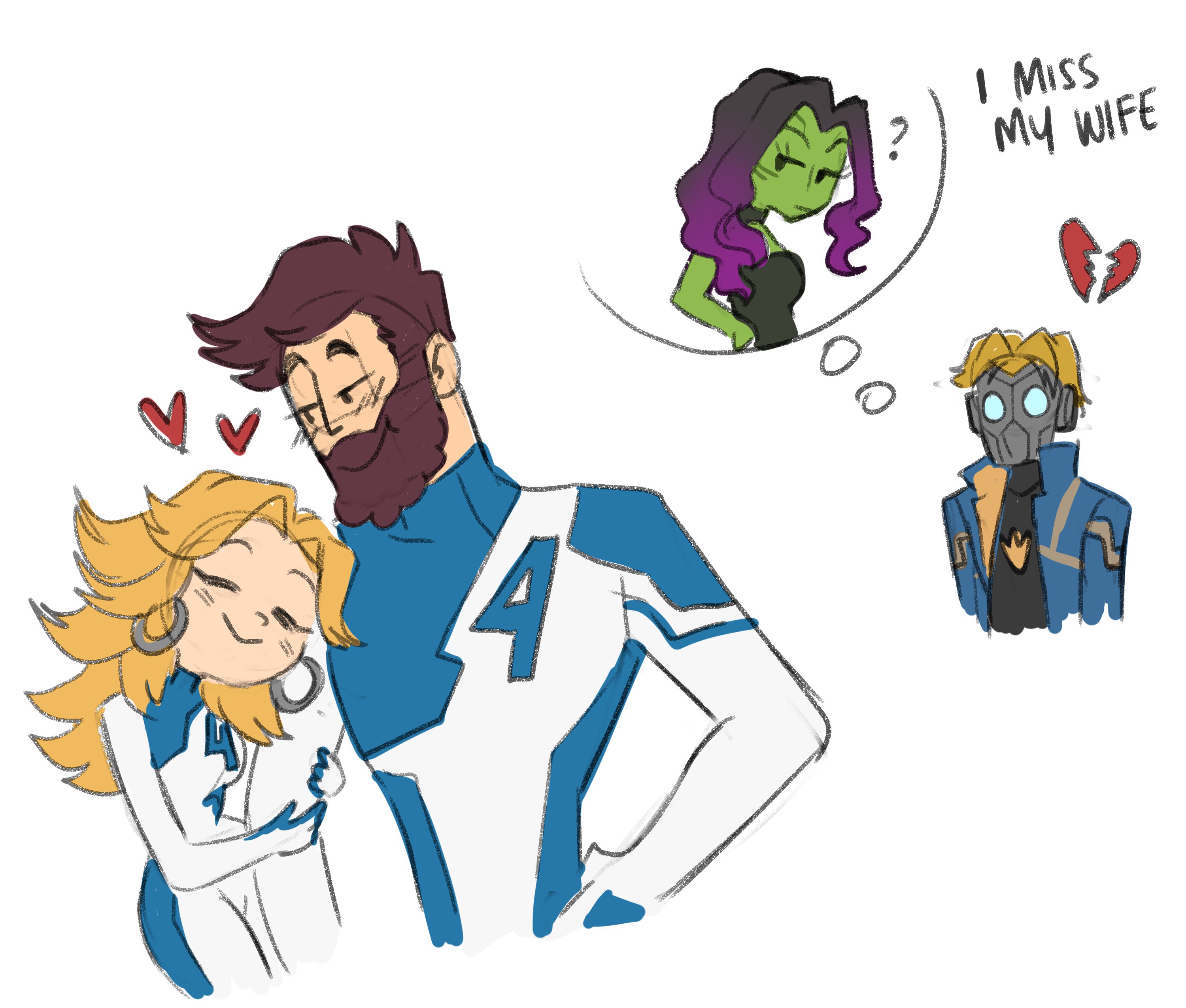 Safebooru - 2boys 2girls absurdres animification black hair brown hair closed eyes closed mouth ...