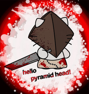 Safebooru - hello kitty parody pyramid head silent hill | 182185