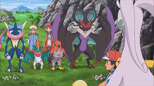 Safebooru - animated animated gif citron (pokemon) goodra greninja ...