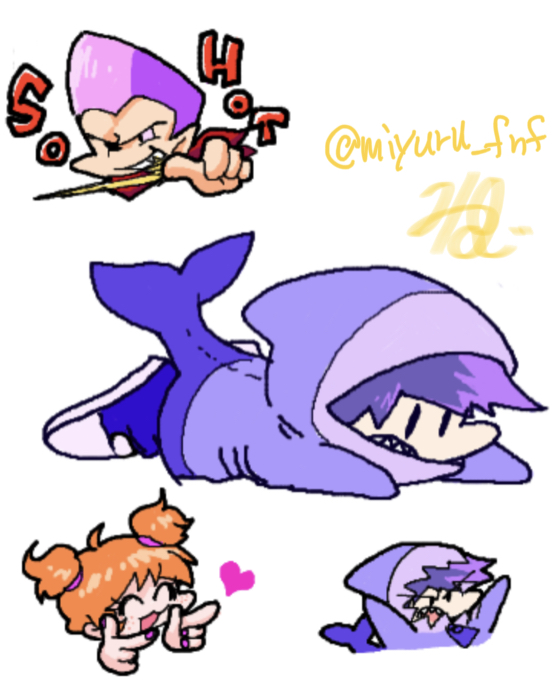 Safebooru - 1girl 2boys alternate universe boyfriend (friday night ...