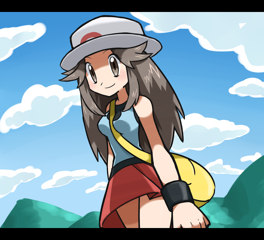 Safebooru - 00s 1girl blue (pokemon) breasts brown eyes brown hair ...