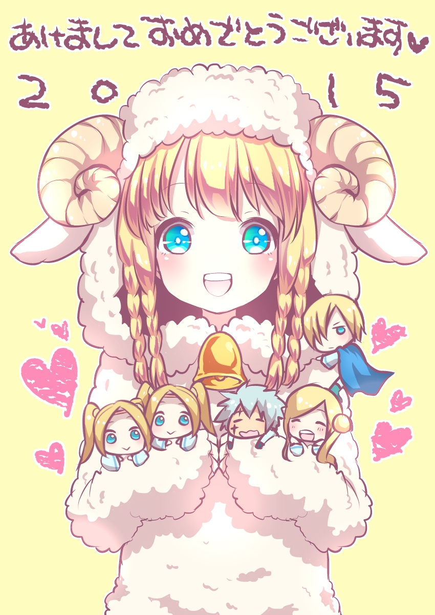Safebooru - blonde hair blue eyes blush boots cape chibi closed eyes ...