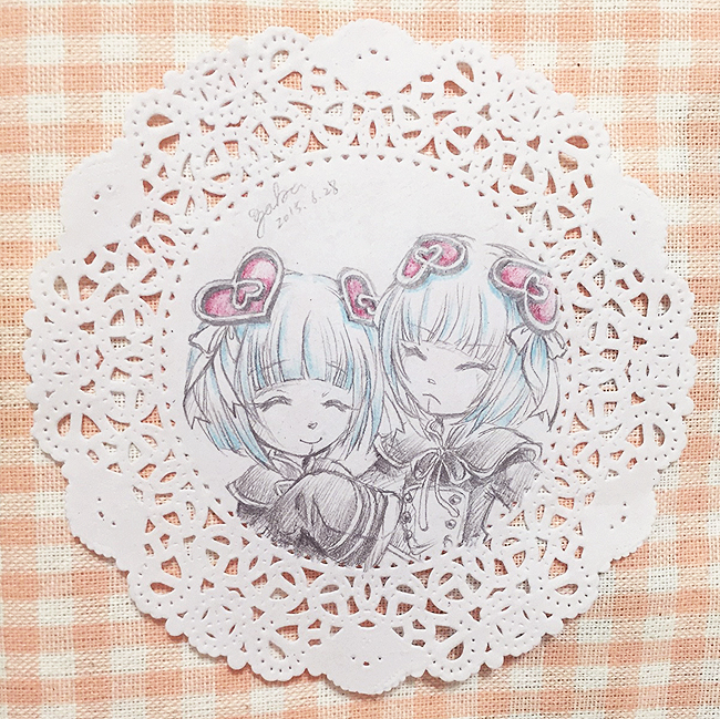 Safebooru - 10s 2015 2girls = = attraction-m (lolo) bob cut checkered ...