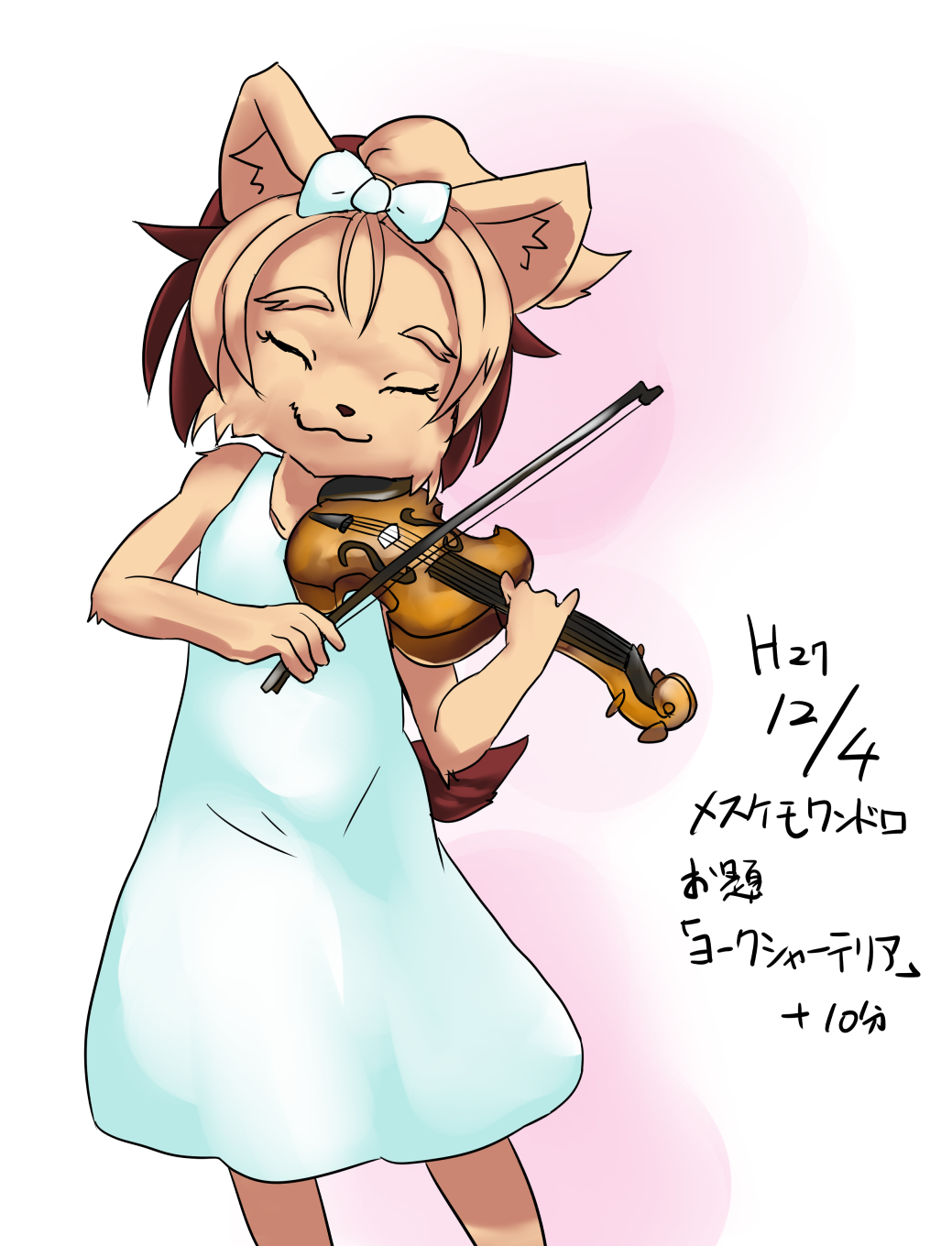 Safebooru - 1girl artist request brown hair closed eyes copyright ...