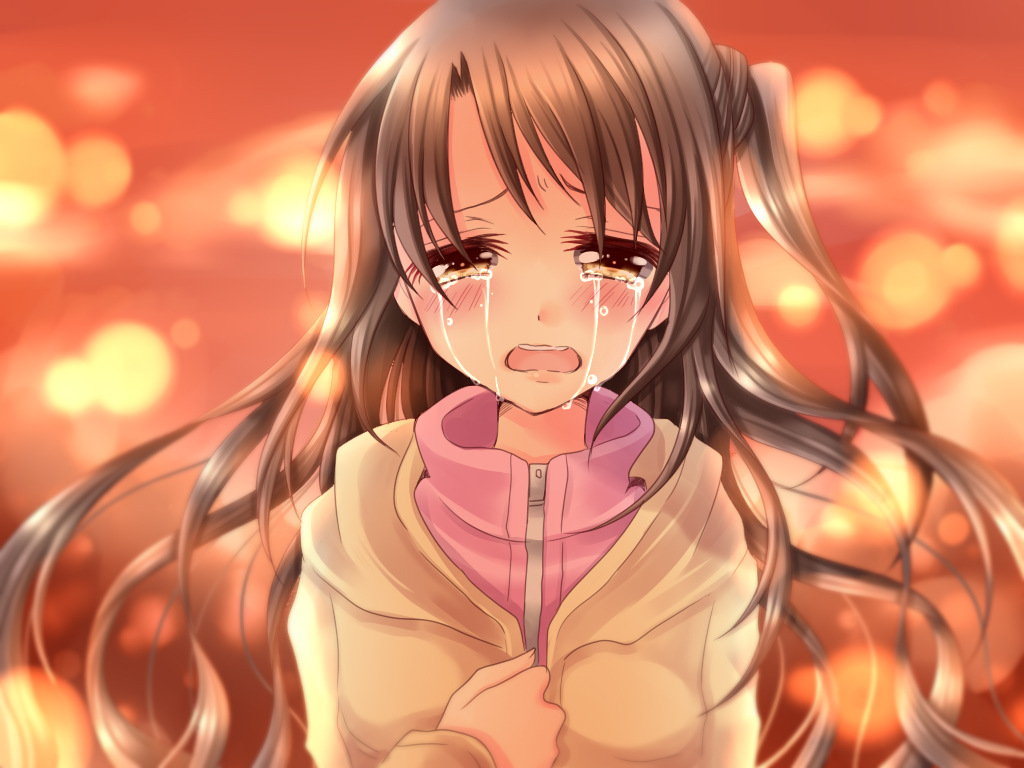Safebooru - 1girl blush brown eyes brown hair crying crying with eyes open idolmaster idolmaster ...