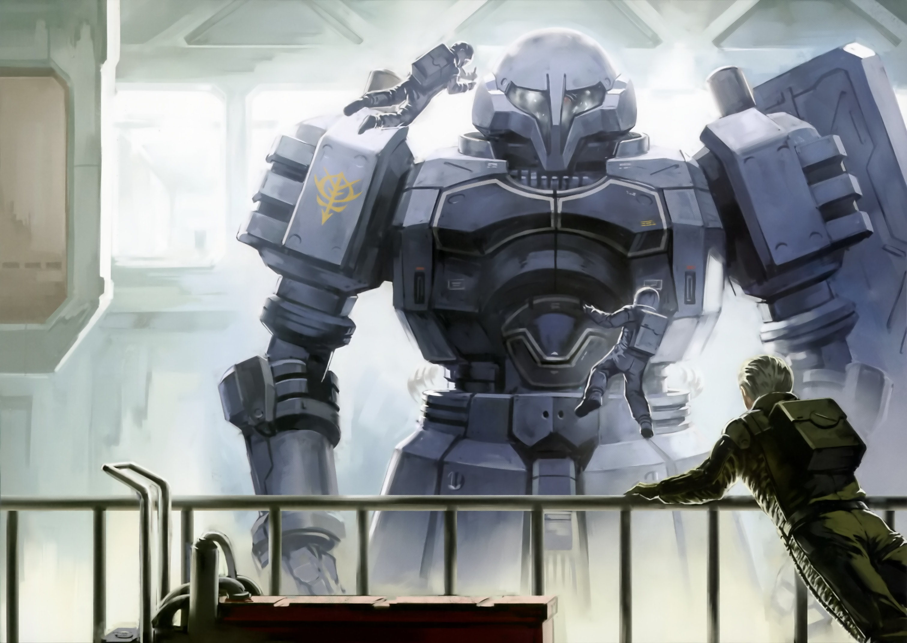 Safebooru - gundam gundam ms igloo mecha official art pilot suit ...