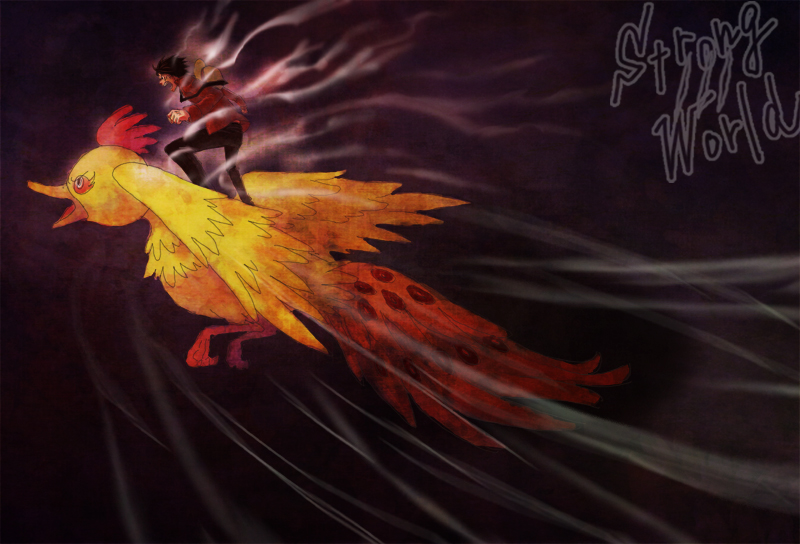 Safebooru - 1boy billy (one piece) bird formal hat male focus monkey d ...