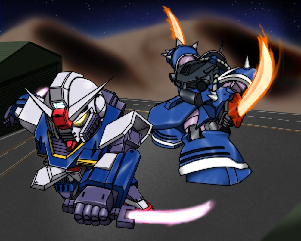 Safebooru - artist request dual wielding efreet (gundam) gundam gundam ...