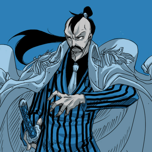 Safebooru - 1boy facial hair jacket on shoulders male focus marine ...