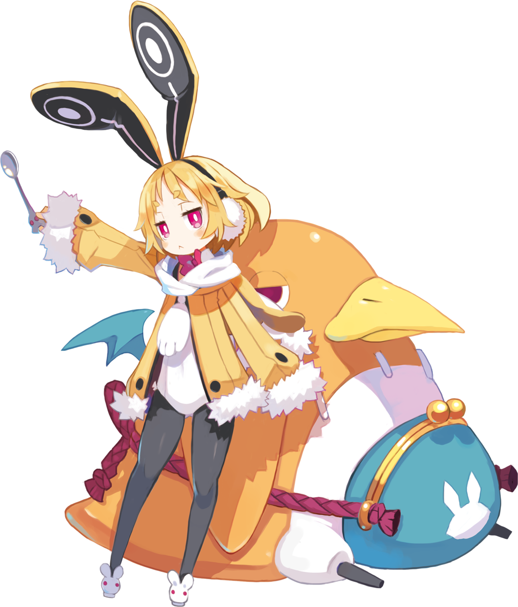 Safebooru - 1girl animal ears black legwear blonde hair disgaea ...