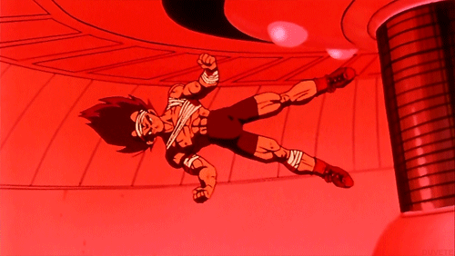 Safebooru - 1boy 90s abs animated animated gif bandage black eyes black ...