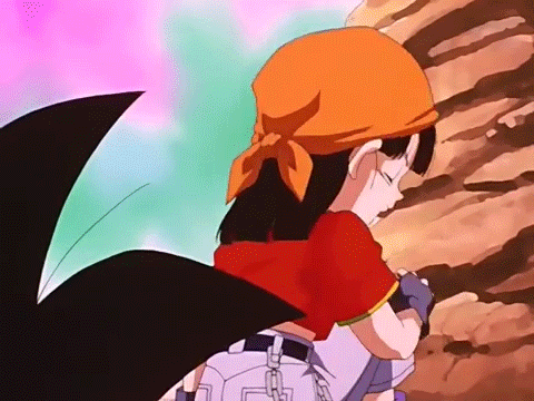 Safebooru - 1girl 90s animated animated gif ass bandanna black hair dragon ball dragon ball gt ...