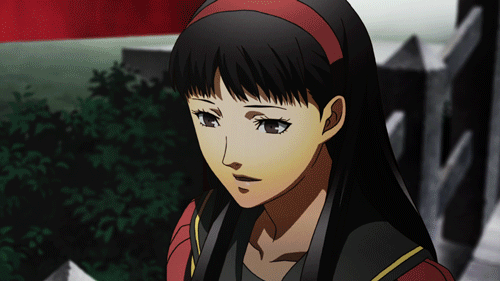 Safebooru - 1boy 1girl amagi yukiko animated animated gif black hair blush hairband hime cut ...