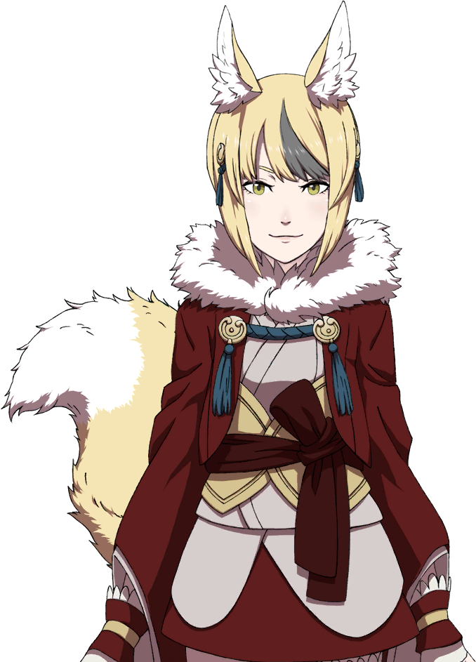 Safebooru - 1girl animal ears blonde hair fire emblem fire emblem if fox ears fox tail fur trim ...