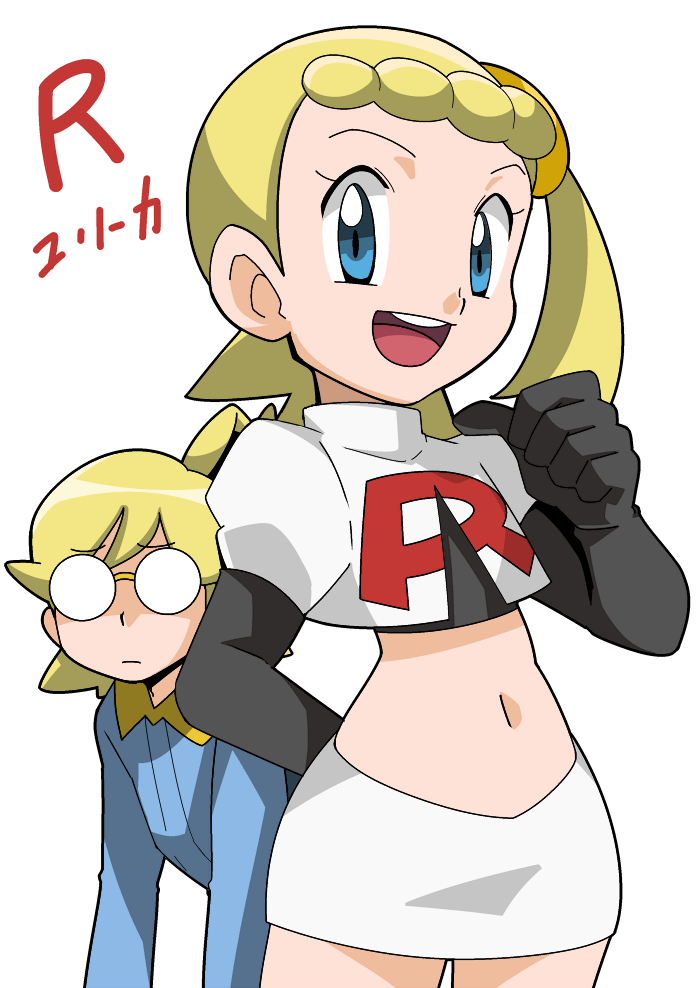 Safebooru - 1boy 1girl blonde hair blue eyes brother and sister child citron (pokemon) eureka ...