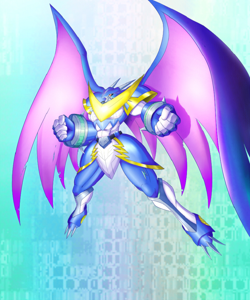 Safebooru - 1girl armor blue armor digimon dragon wings full armor ...