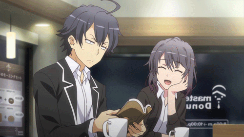 Safebooru 1boy 1girl Animated Animated Black Hair Blush Bouncing 1500