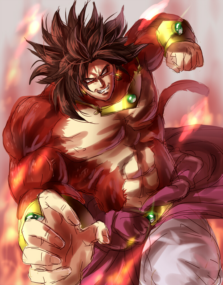 Safebooru - 1boy black hair blank eyes broly dragon ball dragon ball ...