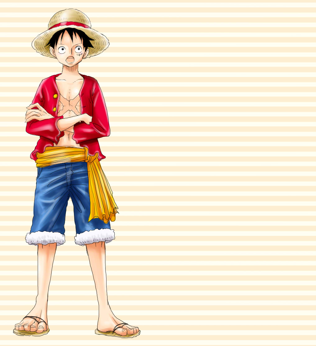 Safebooru - 1boy crossed arms denim denim shorts full body hat long ...