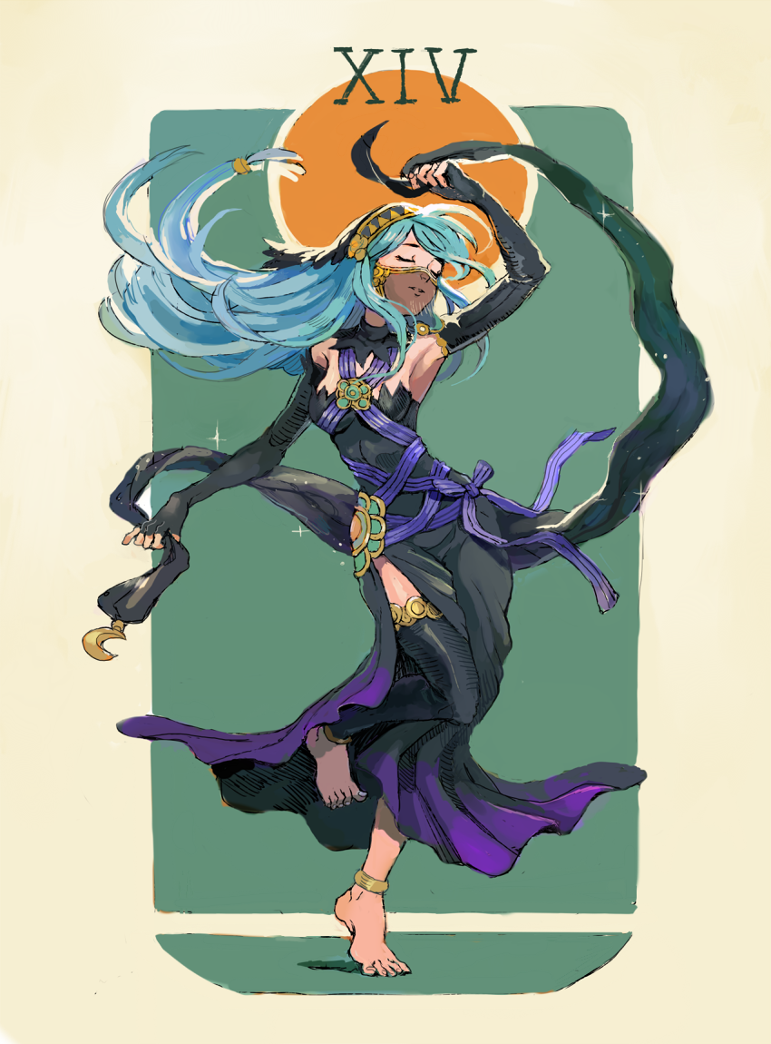 Safebooru - 1girl anklet aqua (fire emblem if) barefoot blue eyes blue ...