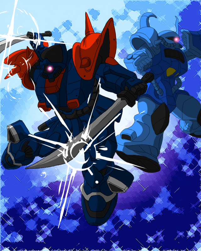 Safebooru - artist request dual wielding efreet custom gouf custom ...