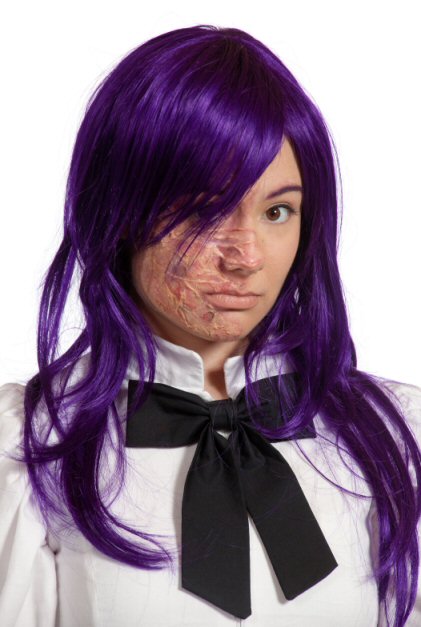 Safebooru - 1girl asian bow brown eyes burn scar cosplay holydiver ...