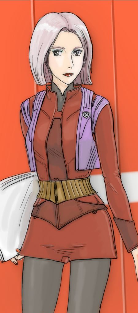 Safebooru - 1girl densetsu kyojin ideon female indoors pink hair sheryl ...