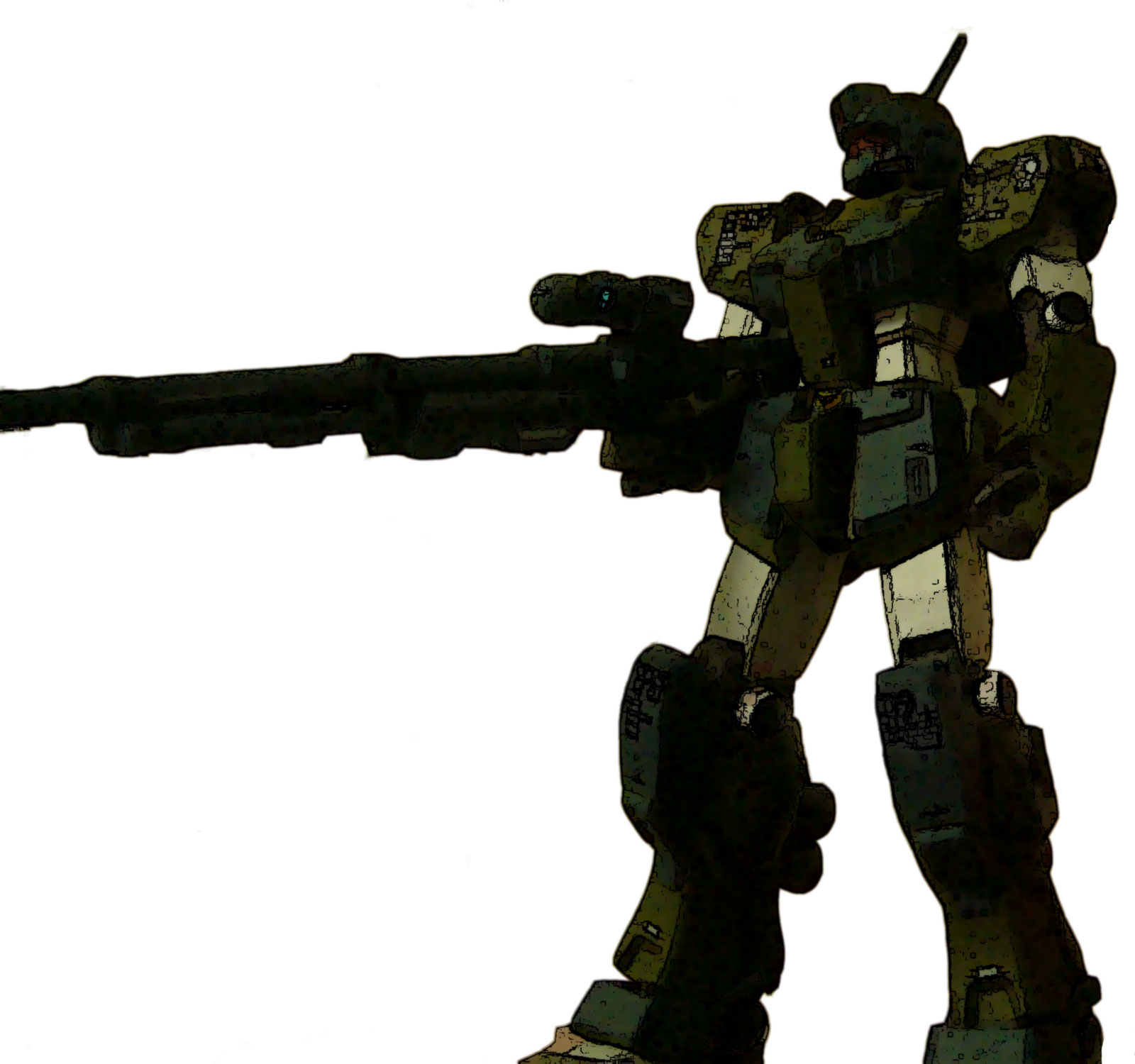 Safebooru - gm (mobile suit) gm sniper custom gun gundam gundam msv ...